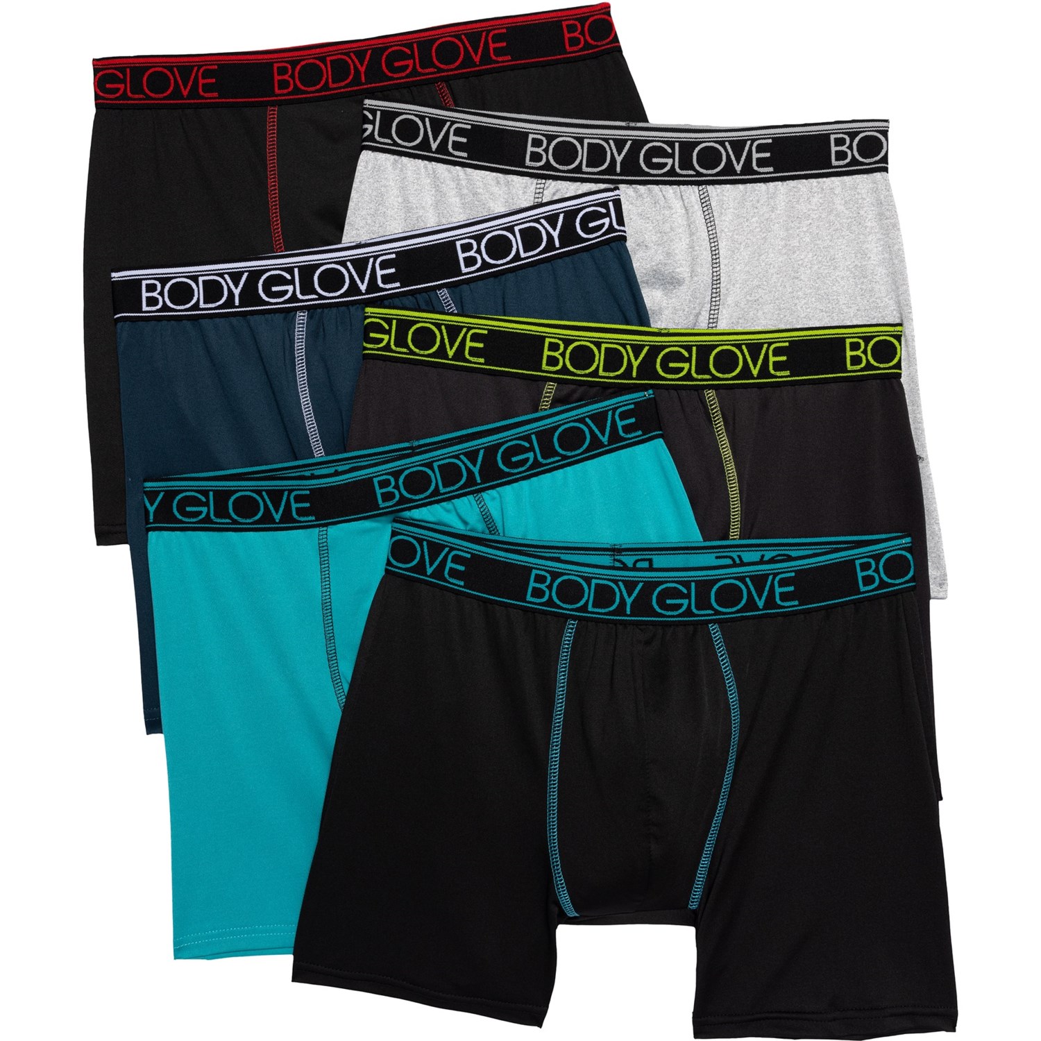 Body Glove Sport-Performance Boxer Briefs - 6-Pack - Save 50%