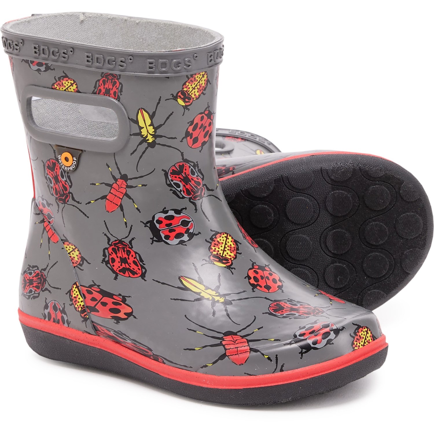 Bogs Footwear Boys Skipper II Rain Bugs Boots - Waterproof - Save 62%
