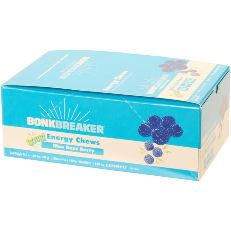 Bonk Breaker Sour Blue Razz Berry Energy Chews - 10-Pack - Save 25%
