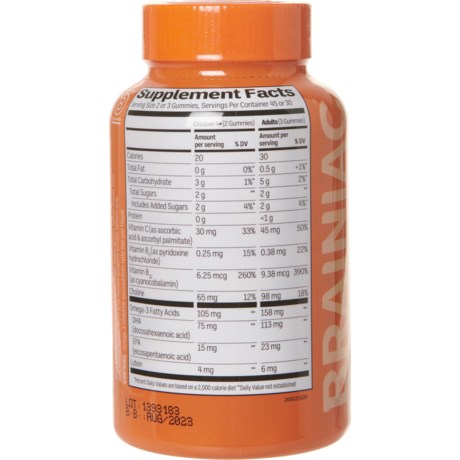 Brainiac Kids BrainPack Daily Gummy Vitamins - 90-Count - Save 55%