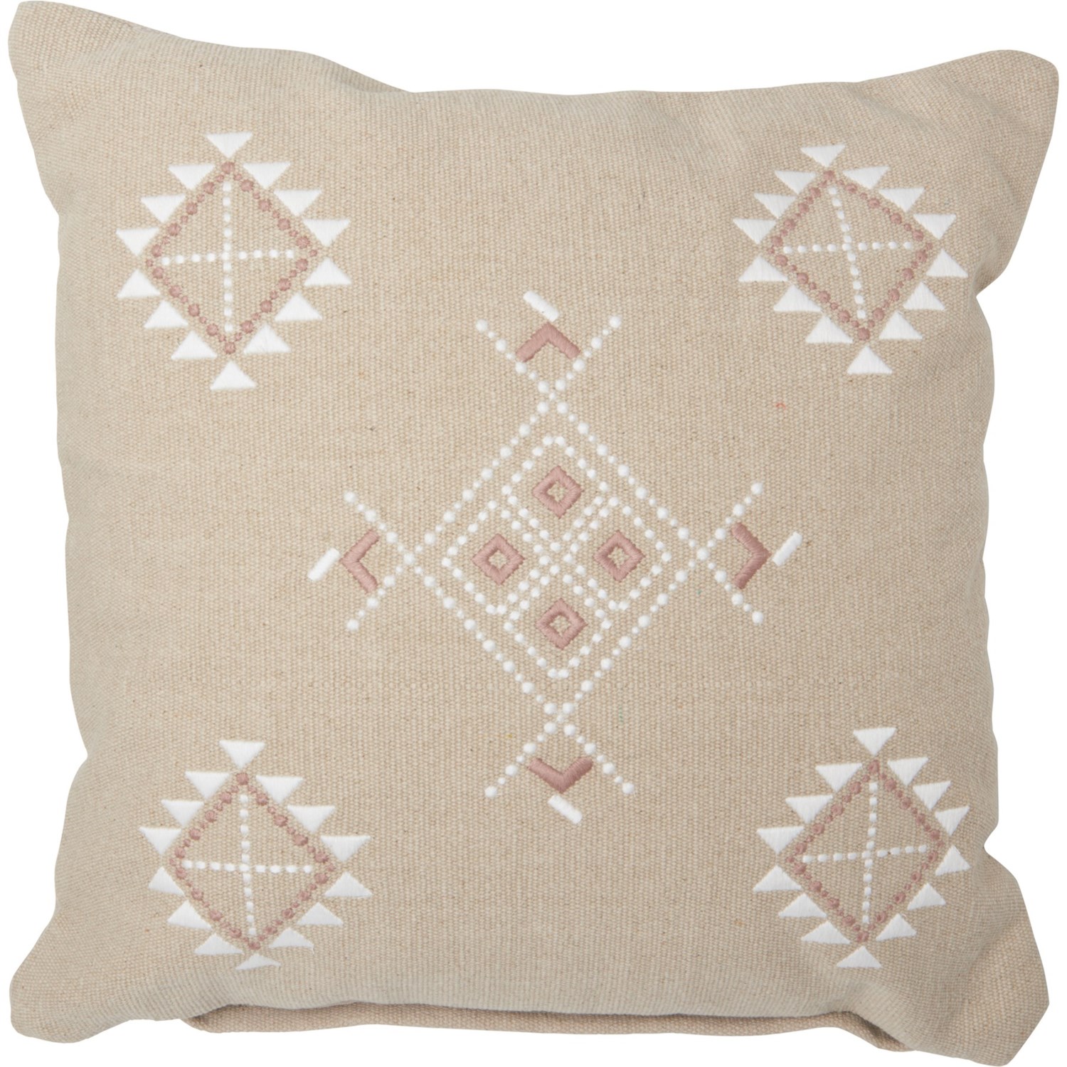 Brewster Home Embroidered Stone-Washed Throw Pillow - 20x20” - Save 62%