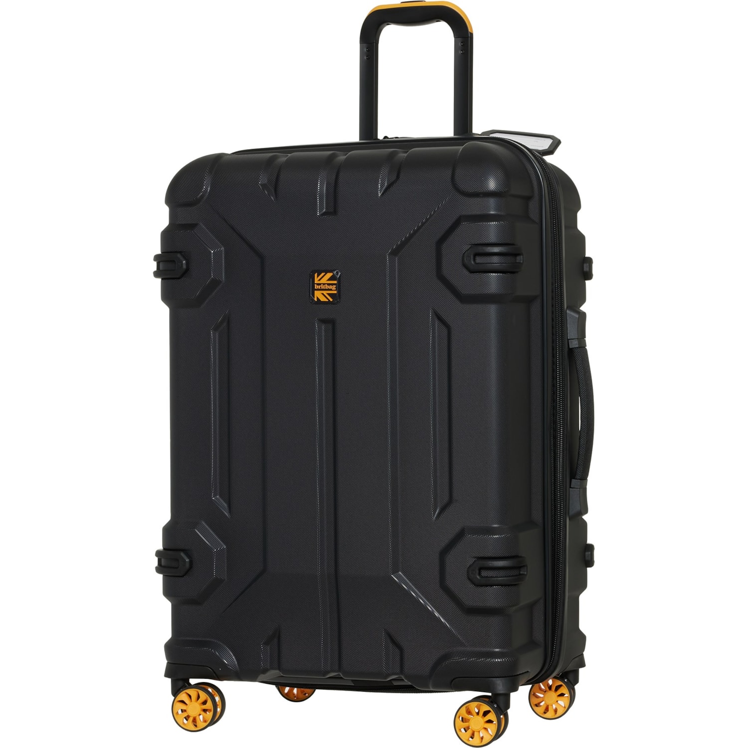BritBag 27” Shielding Spinner Suitcase - Hardside, Expandable, Black ...
