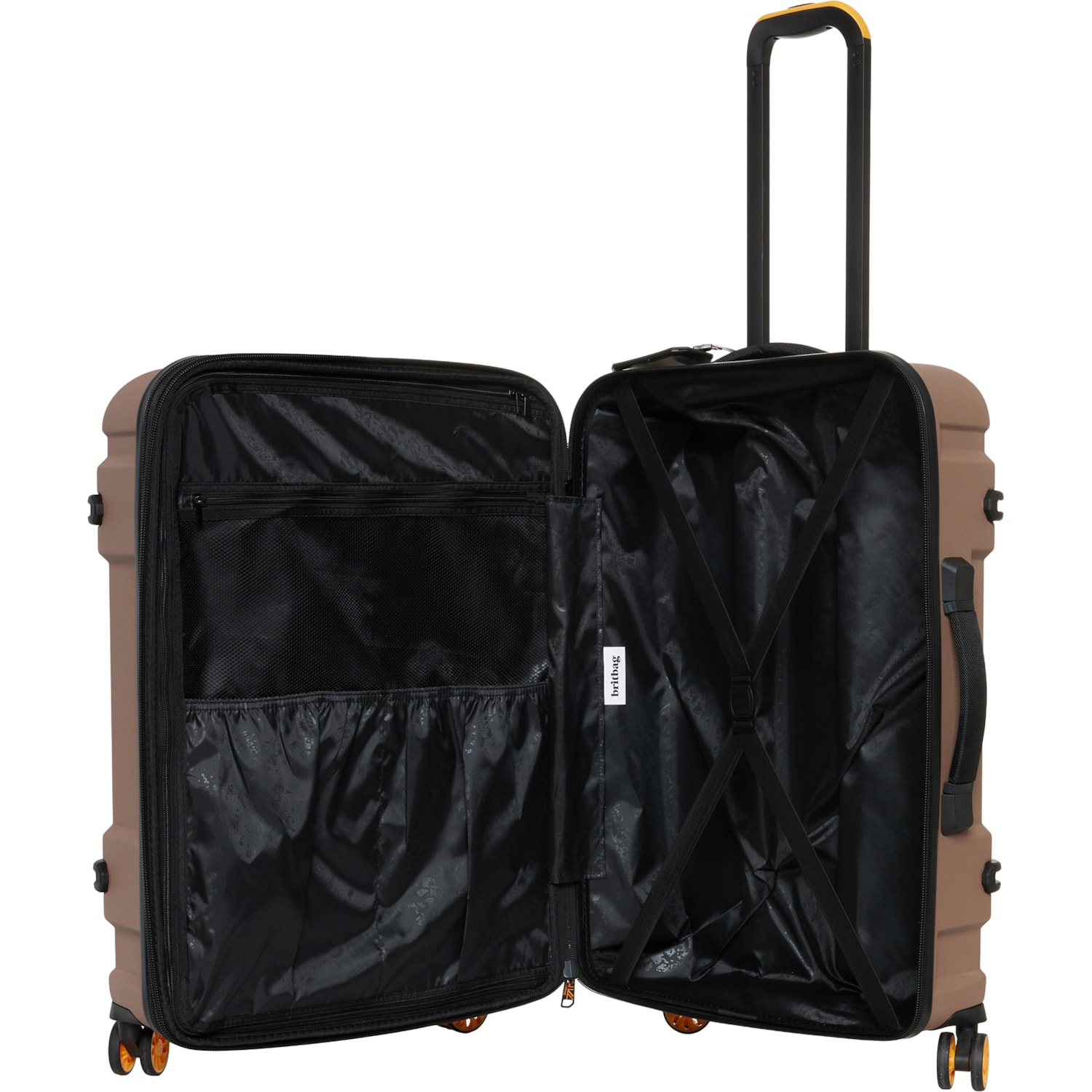 BritBag 27” Shielding Spinner Suitcase - Hardside, Expandable, Brownie ...