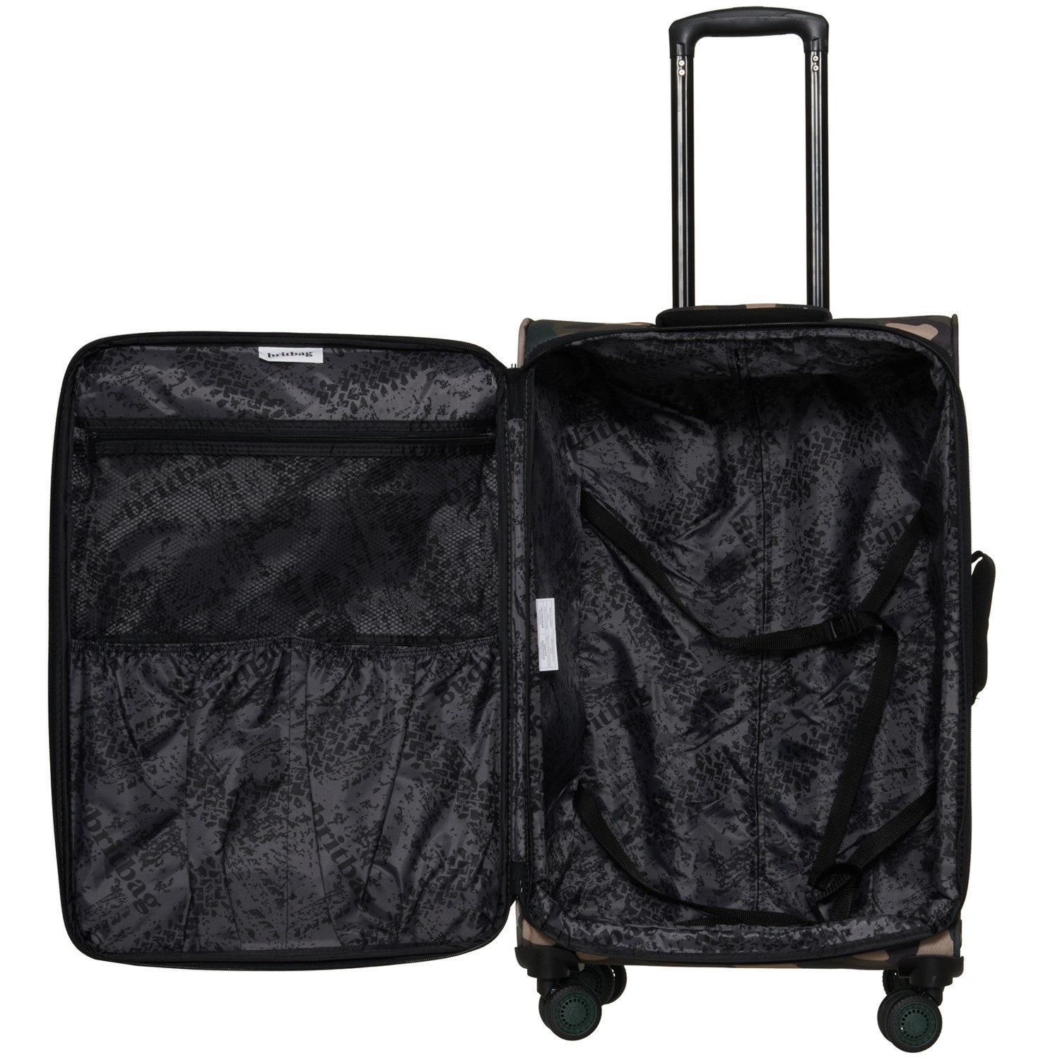 BritBag 28.1” Aberdare Spinner Suitcase - Softside, Expandable, Dark ...