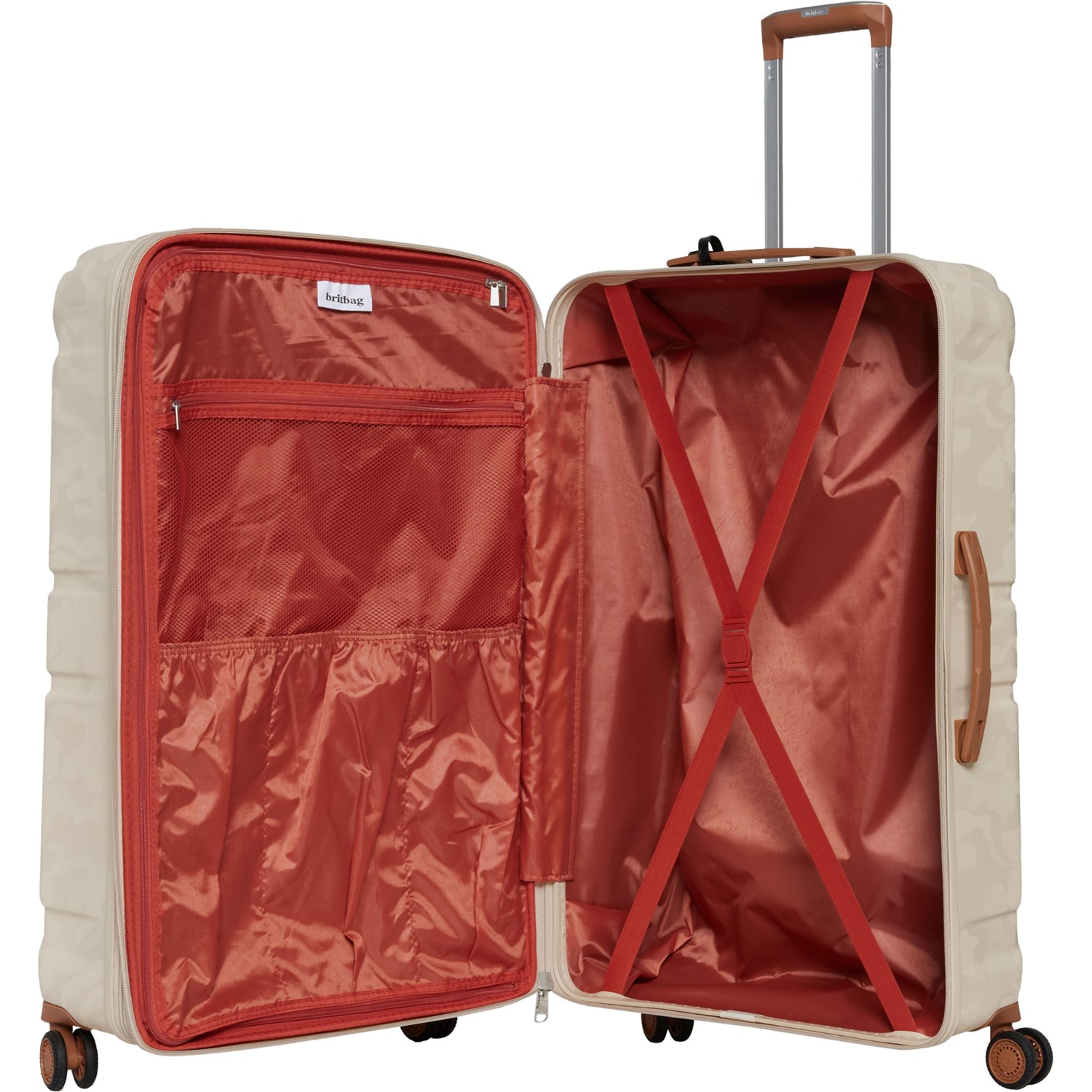 BritBag 31” Okavango Spinner Suitcase - Hardside, Expandable, White Cap ...