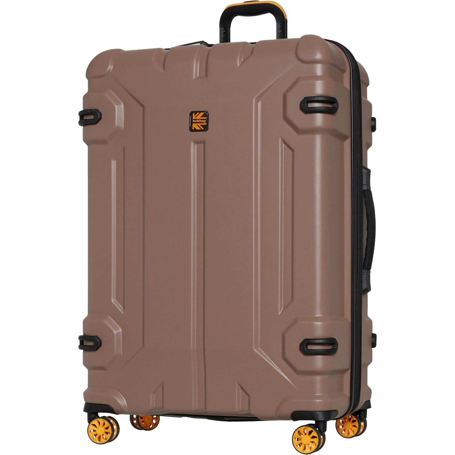 BritBag 31" Shielding Spinner Suitcase - Hardside, Expandable, Brownie ...