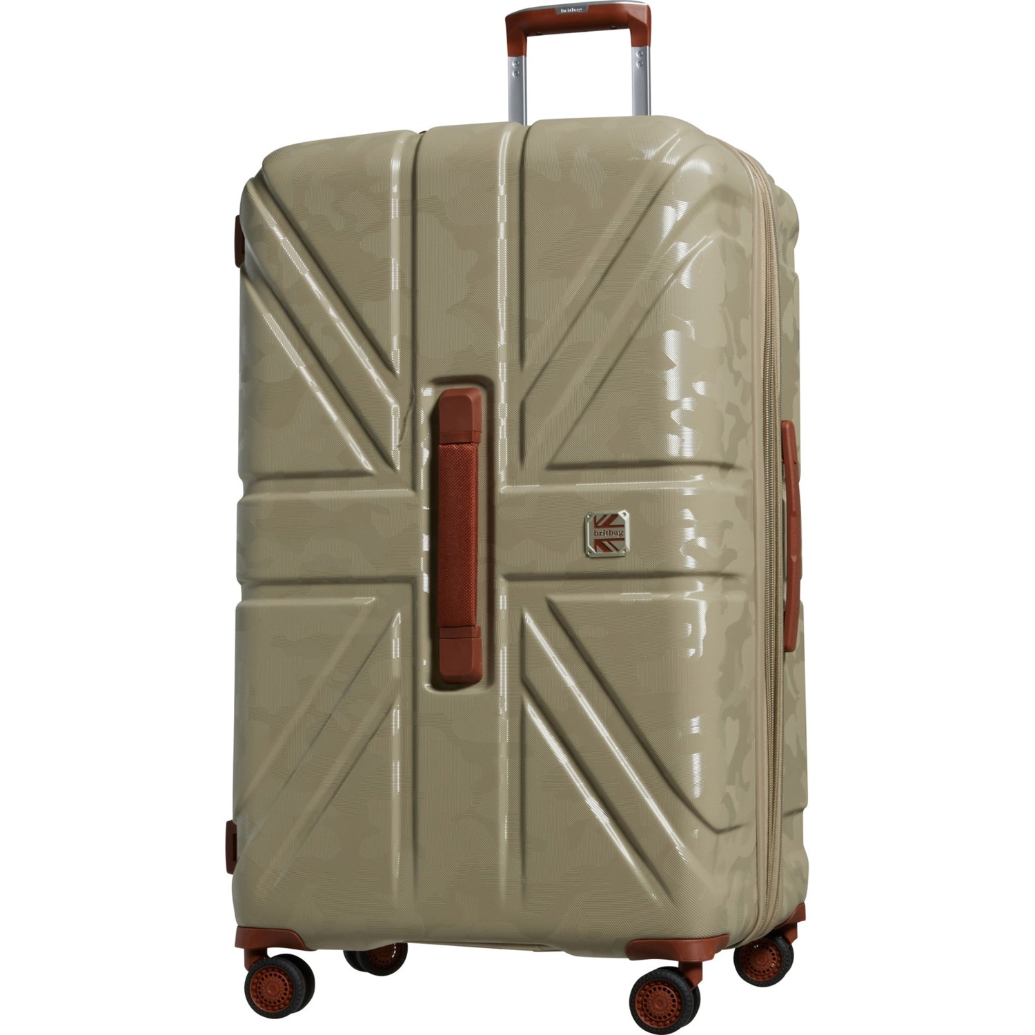 BritBag 32” Okavango Spinner Suitcase - Hardside, Expandable, Beige ...