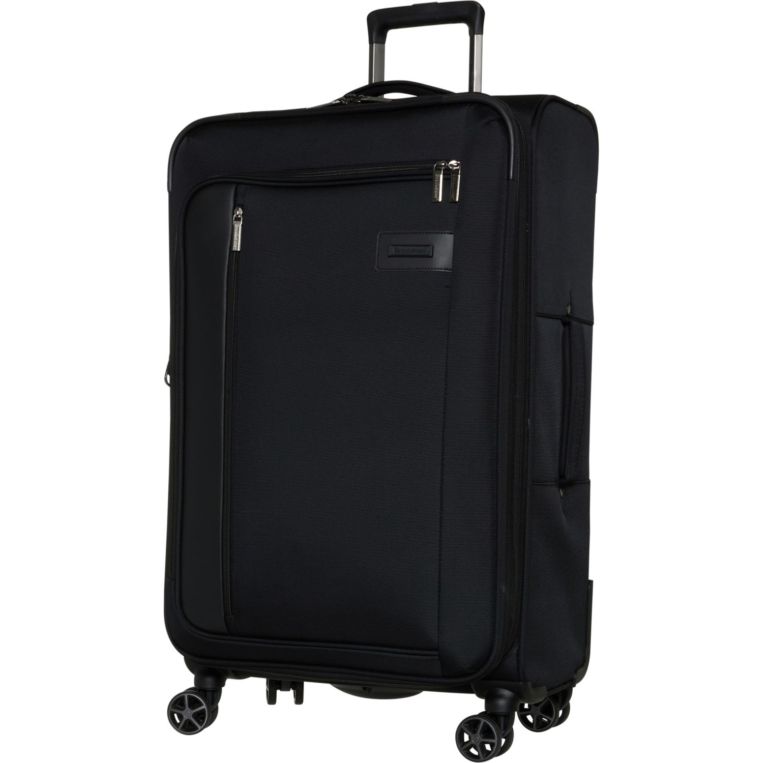 Brookstone 29” Wallis Spinner Suitcase - Softside, Expandable, Black ...