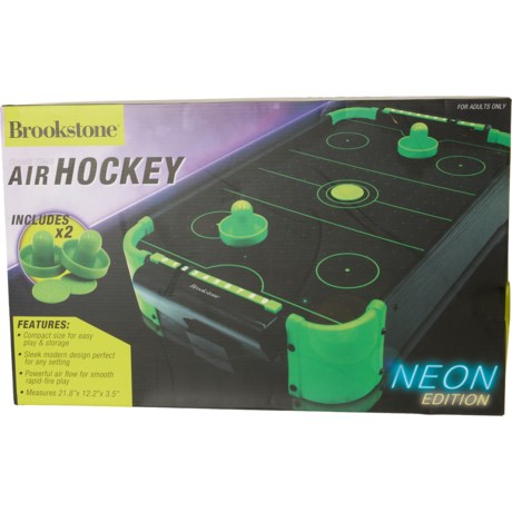 Brookstone Neon Air Hockey Tabletop Game - Save 62%