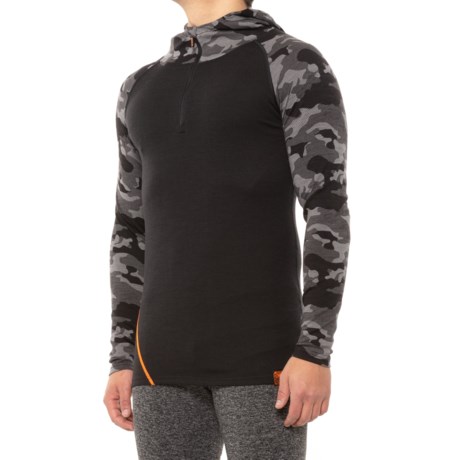 BULA Camo Zip Neck Base Layer Top (For Men) - Save 61%