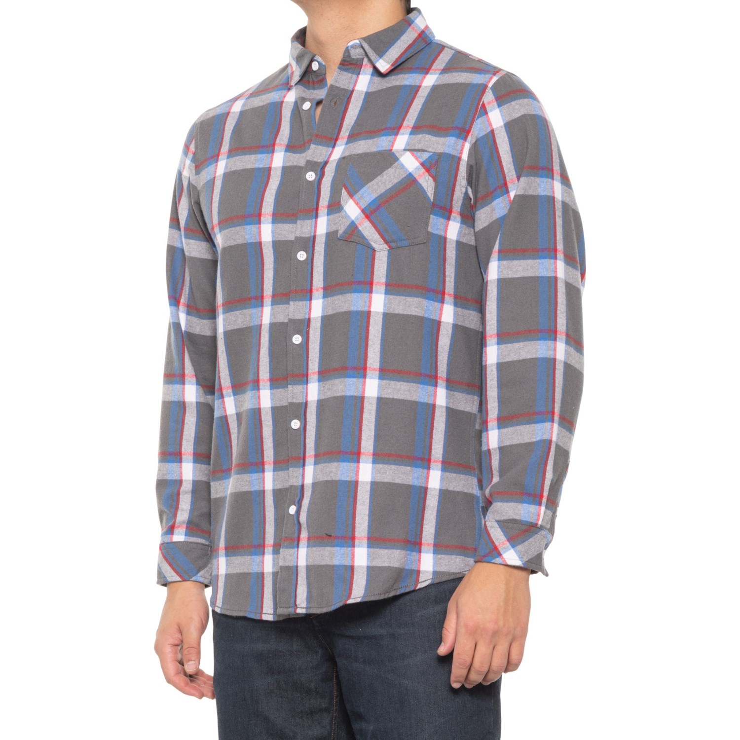 BURNSIDE APPAREL Pocket Flannel Shirt (For Men) - Save 33%