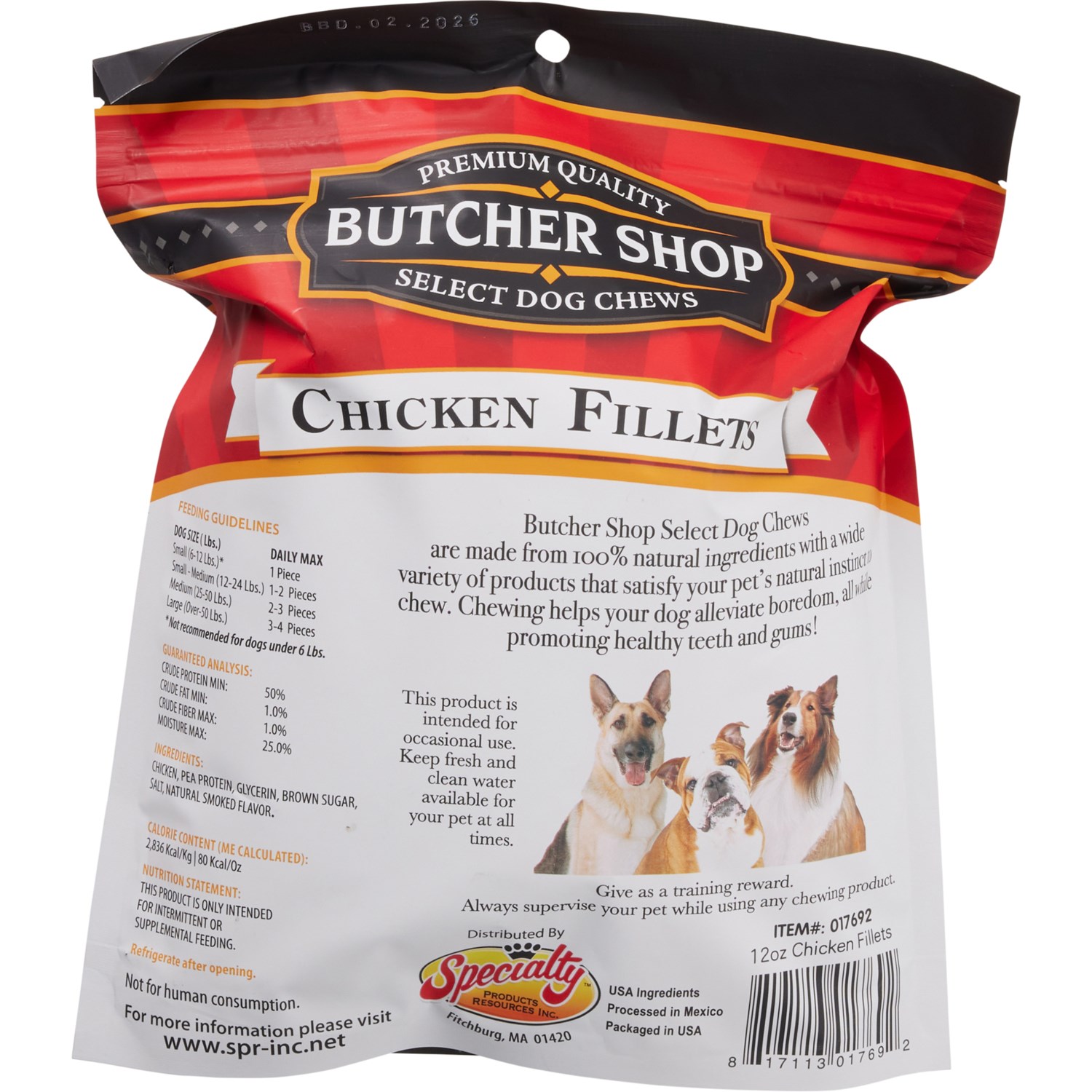 Butcher Shop Chicken Fillets Dog Treats - 12 oz. - Save 33%