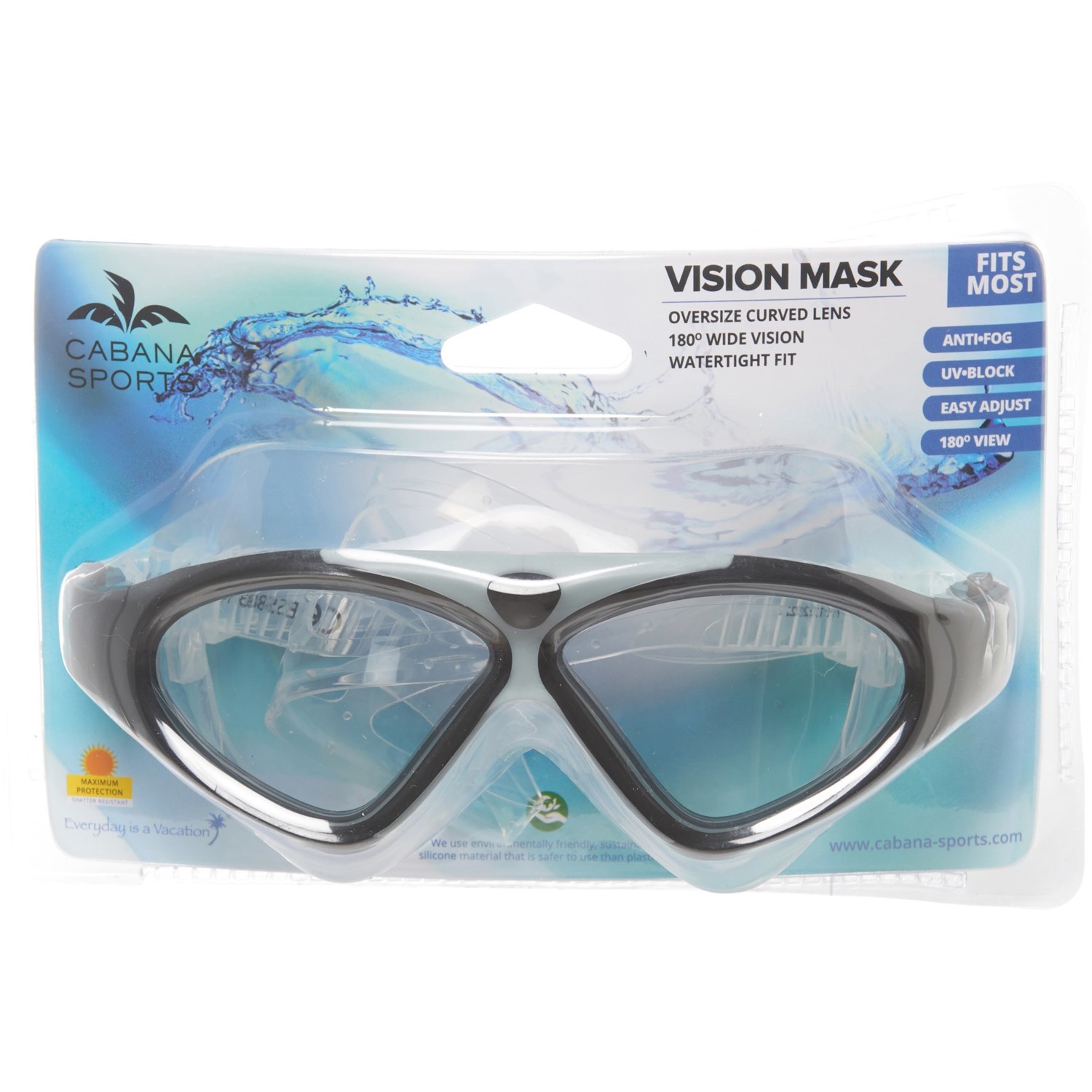Cabana Sports Vision Swim Mask (For Men and Women) - Save 33%