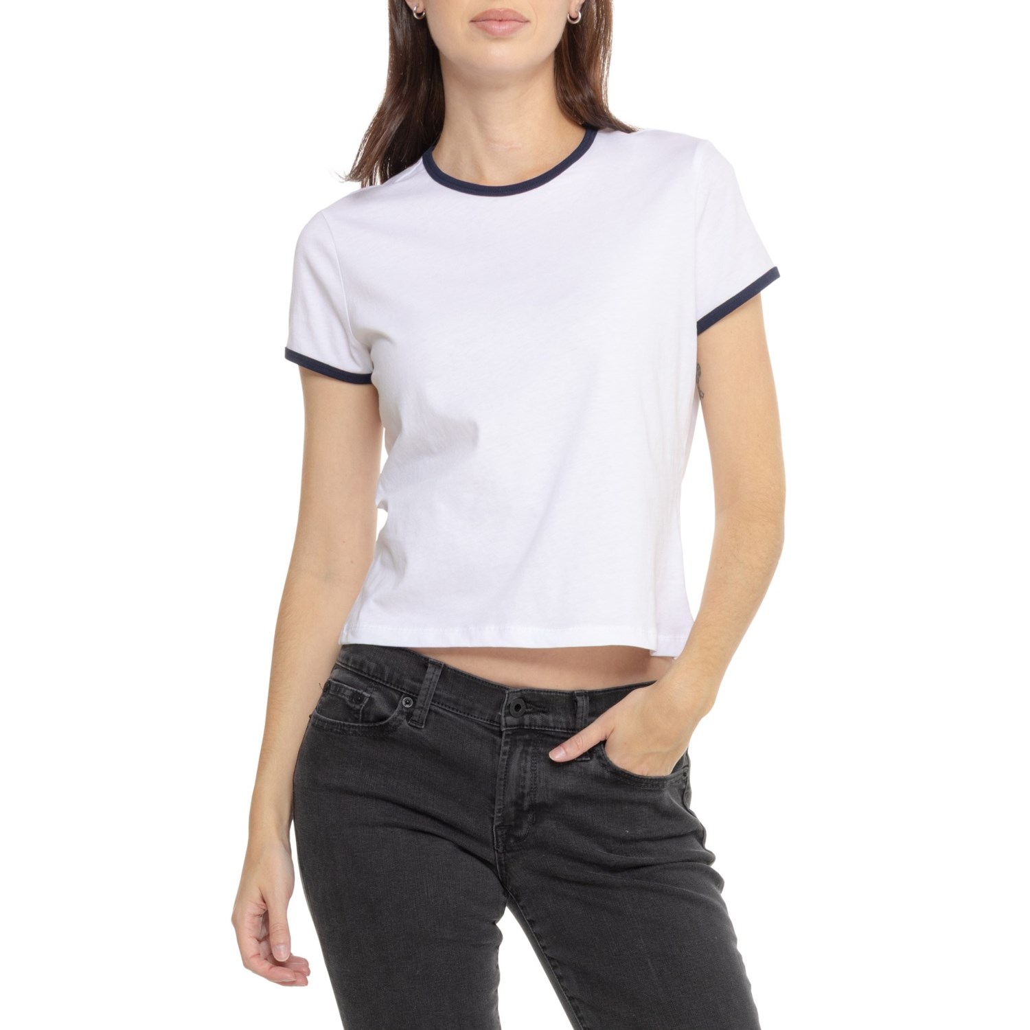 C&C California Ringer Crew Neck T-Shirt - Organic Cotton, Short Sleeve ...