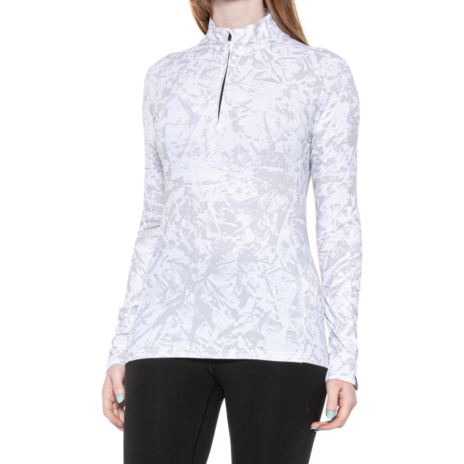 CAPRANEA Shelly Shirt - Zip Neck, Long Sleeve - Save 71%