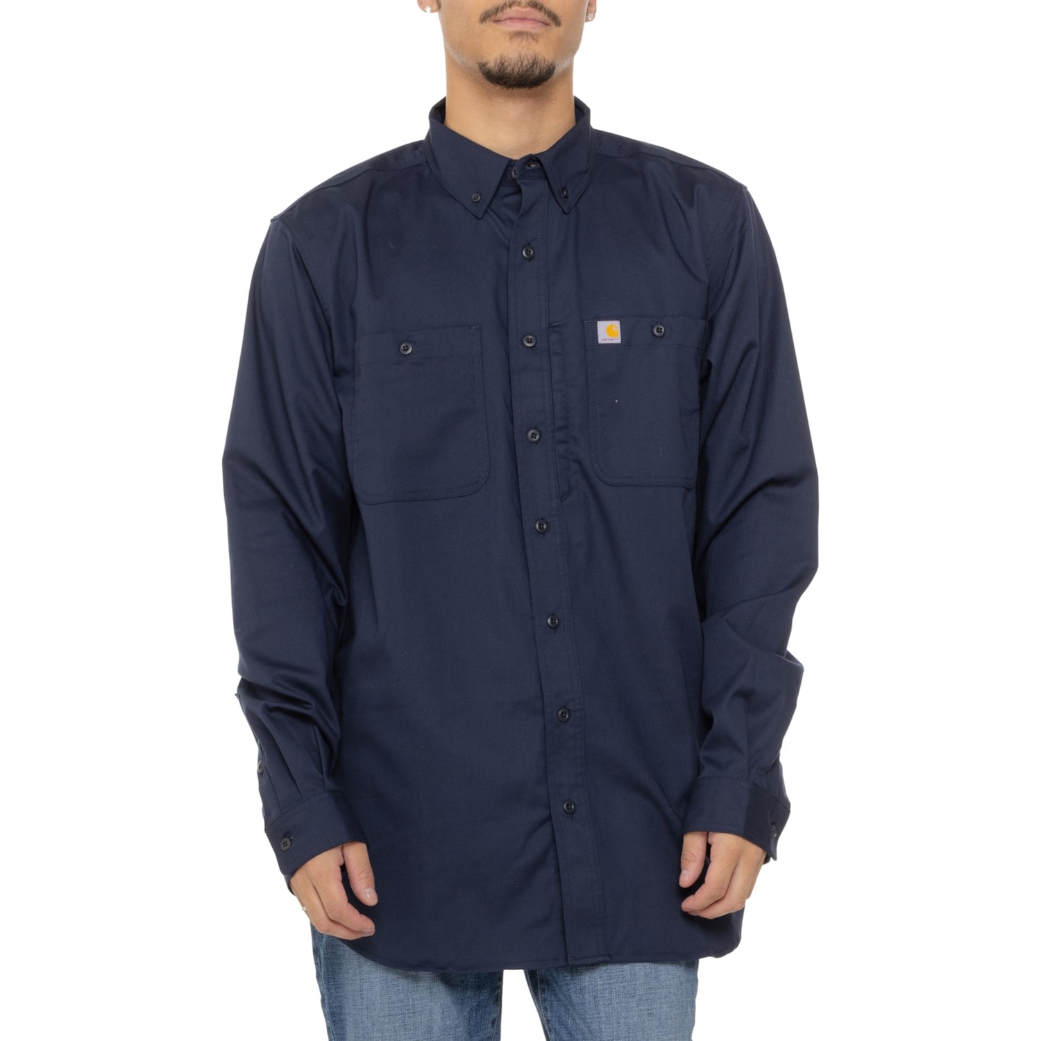 Carhartt 102538 Big and Tall Rugged Pro Relaxed Fit Canvas Shirt - Long ...