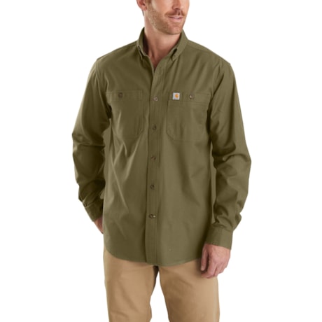 Carhartt 103554 Big and Tall Rugged Flex® Canvas Work Shirt (For Men)