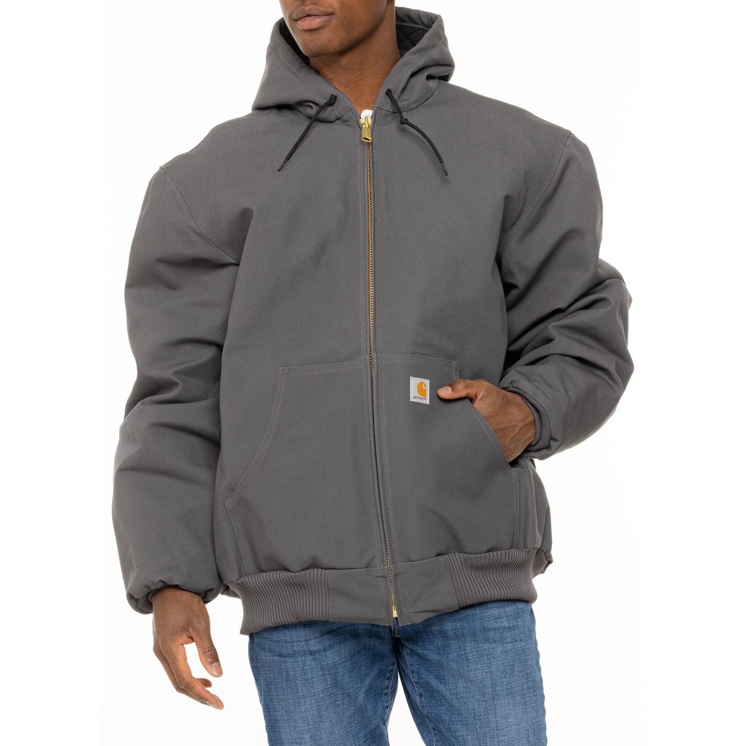 Carhartt 103940 Firm Duck Active Quilted Jacket - Insulated, Flannel Lined