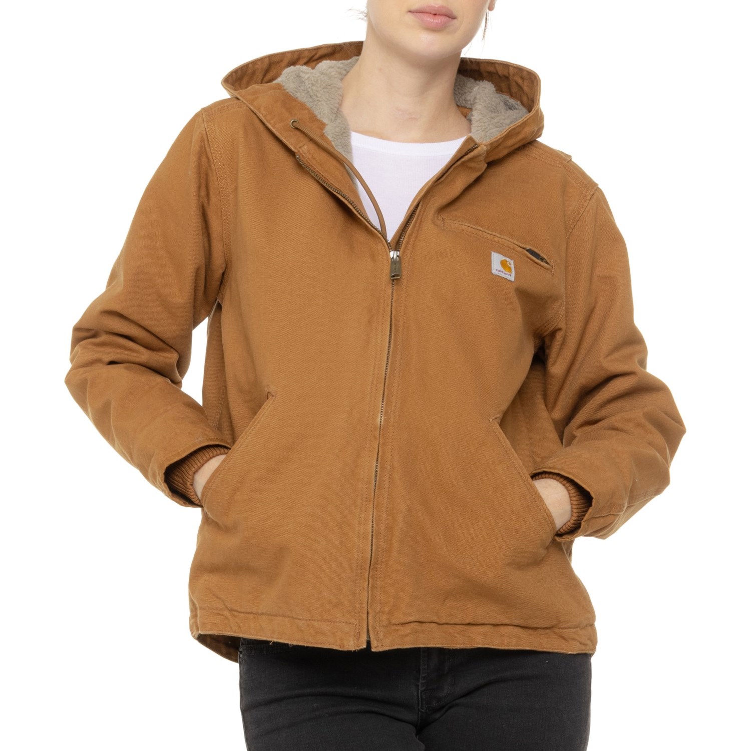 Carhartt 104292 Washed Duck Jacket - Sherpa Lined, Factory Seconds