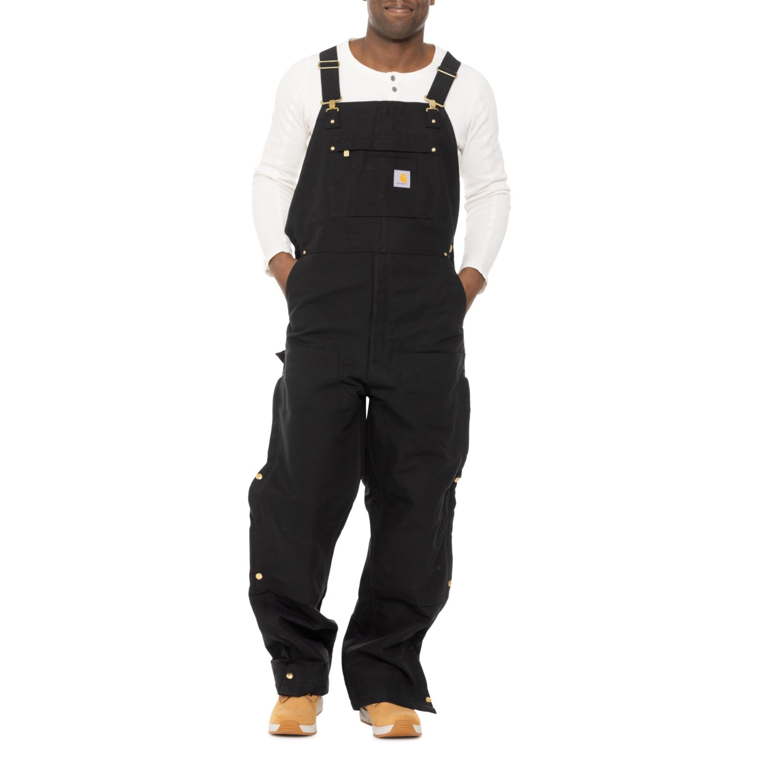 Carhartt 104393 Big and Tall Loose Fit Quilt-Lined Bib Overalls ...