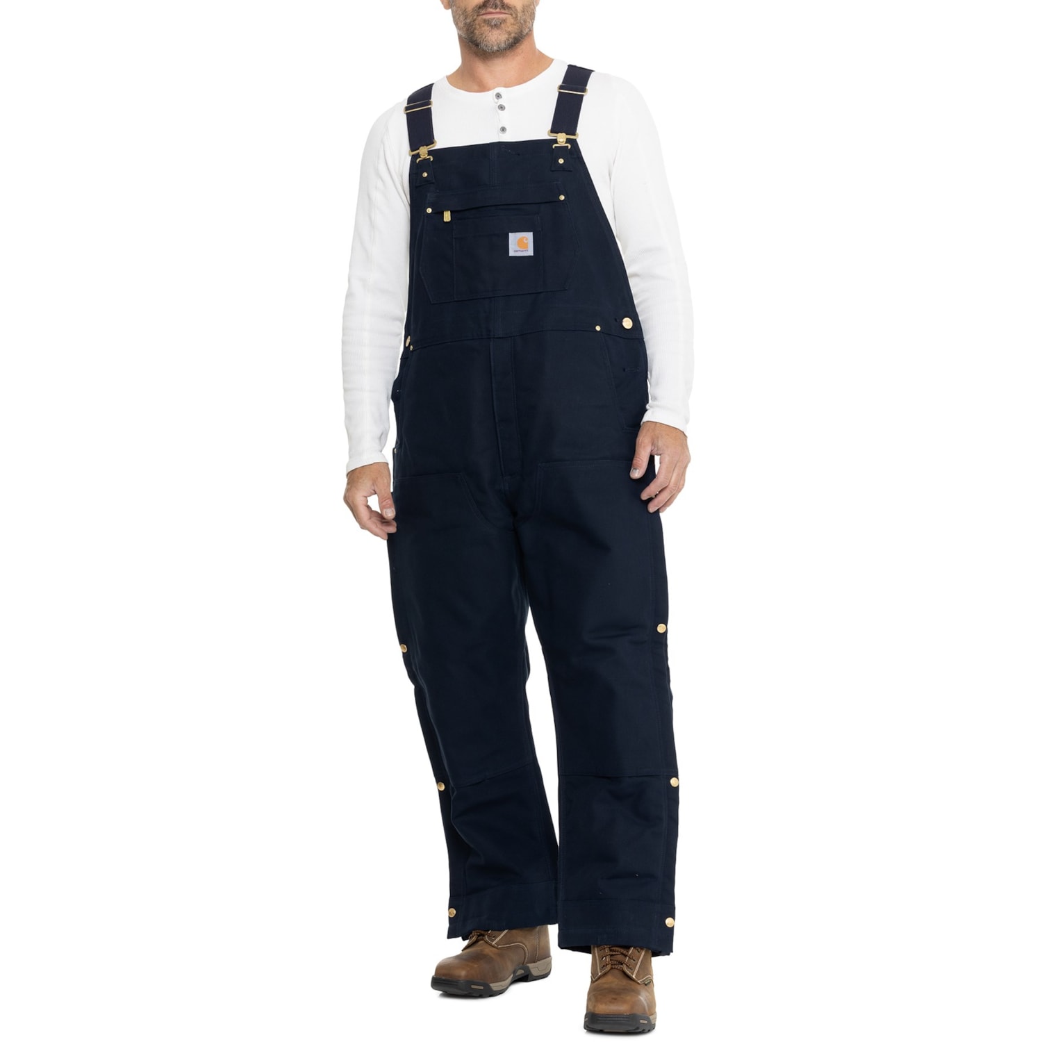 Carhartt 104393 Loose Fit Firm Duck Bib Overalls - Insulated