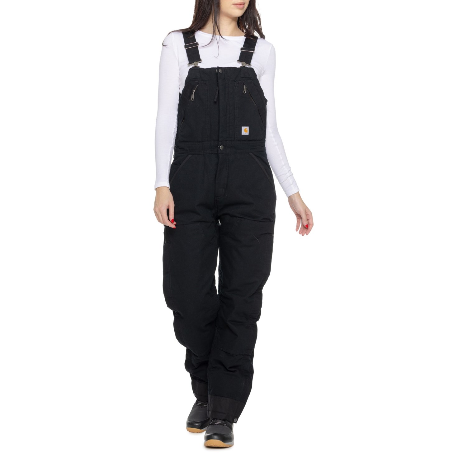 Carhartt 104694 Loose Fit Washed Duck Bib Overalls - Insulated, Factory ...