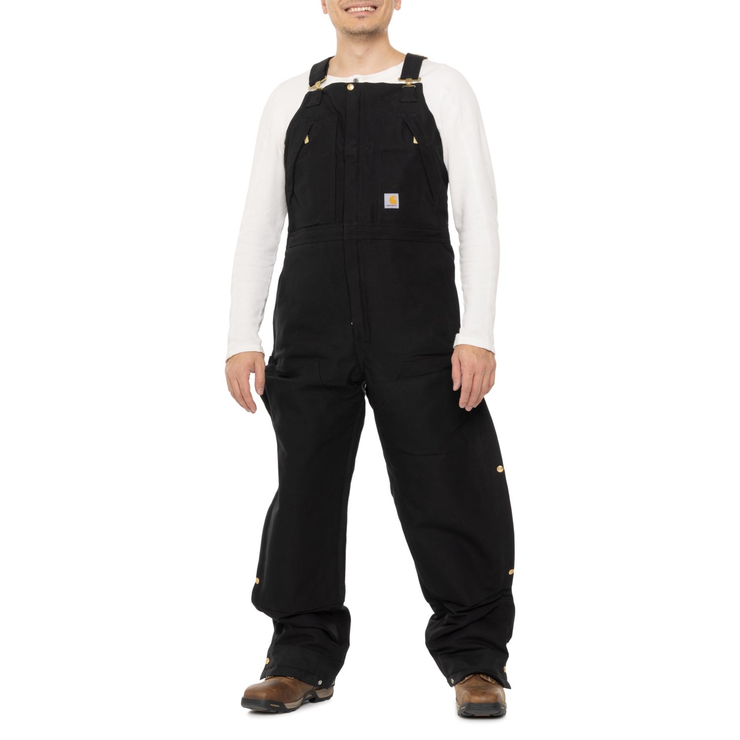 Carhartt 105470 Loose Fit Firm Duck Biberall - Insulated, Factory Seconds