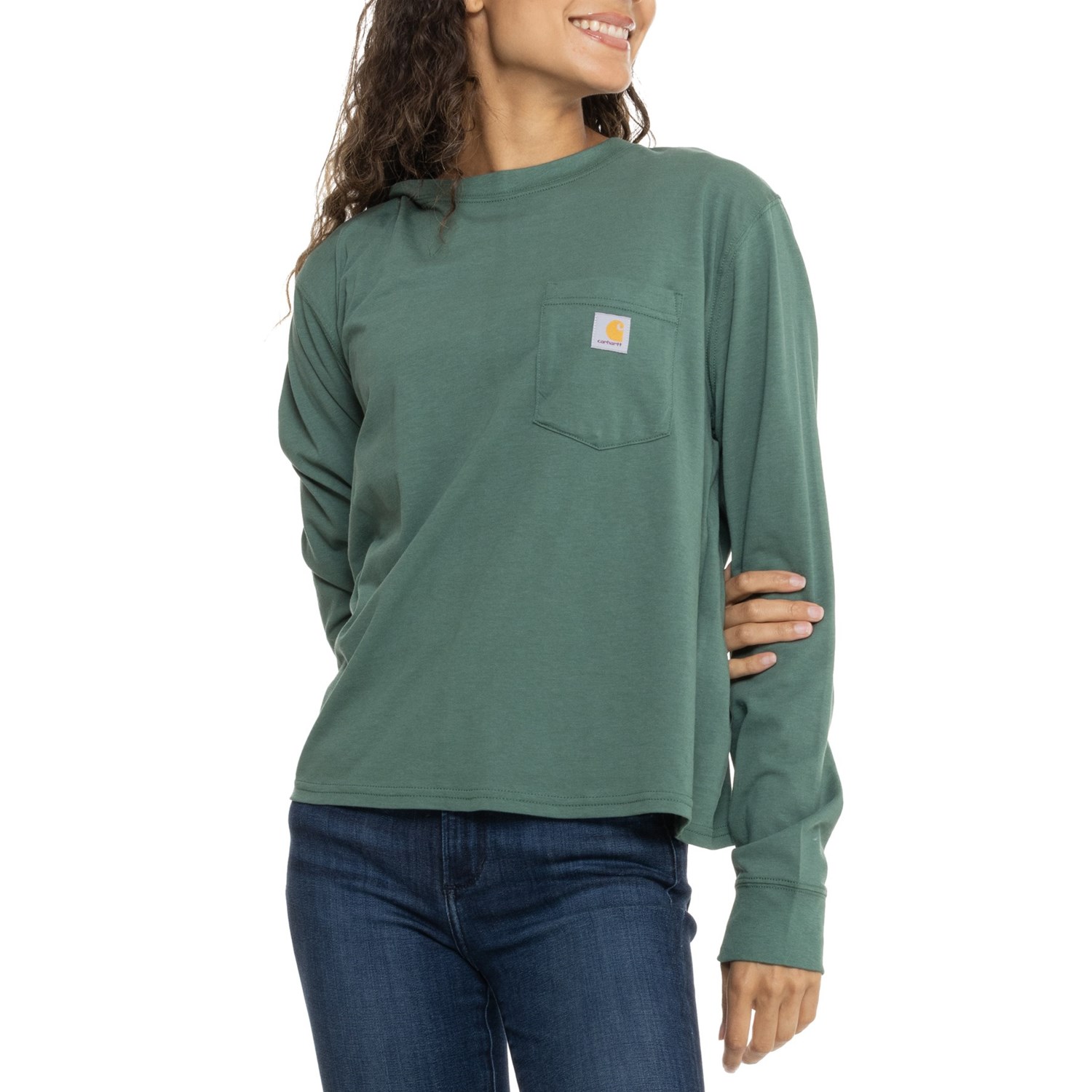 Carhartt 106121 Loose Fit Lightweight Pocket T-Shirt - Long Sleeve