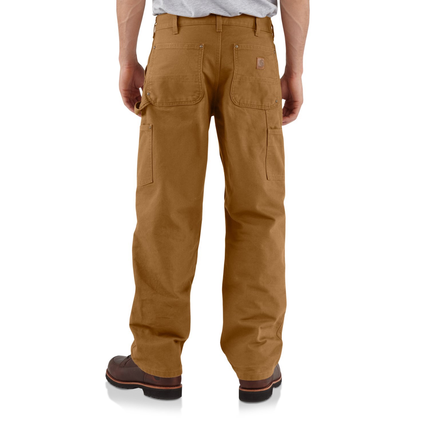 Carhartt B136 Washed Duck Double-Front Work Dungarees (For Men)
