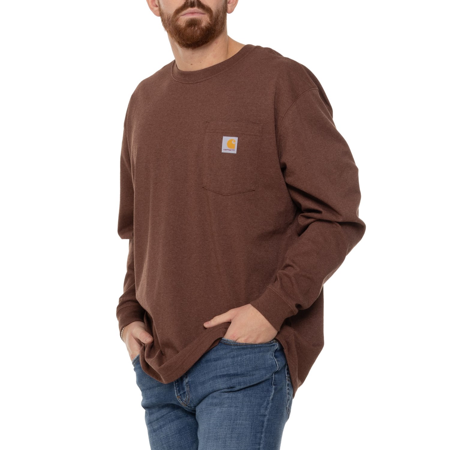 Carhartt K126 Loose Fit Heavyweight Pocket T-Shirt - Long Sleeve, Factory Seconds