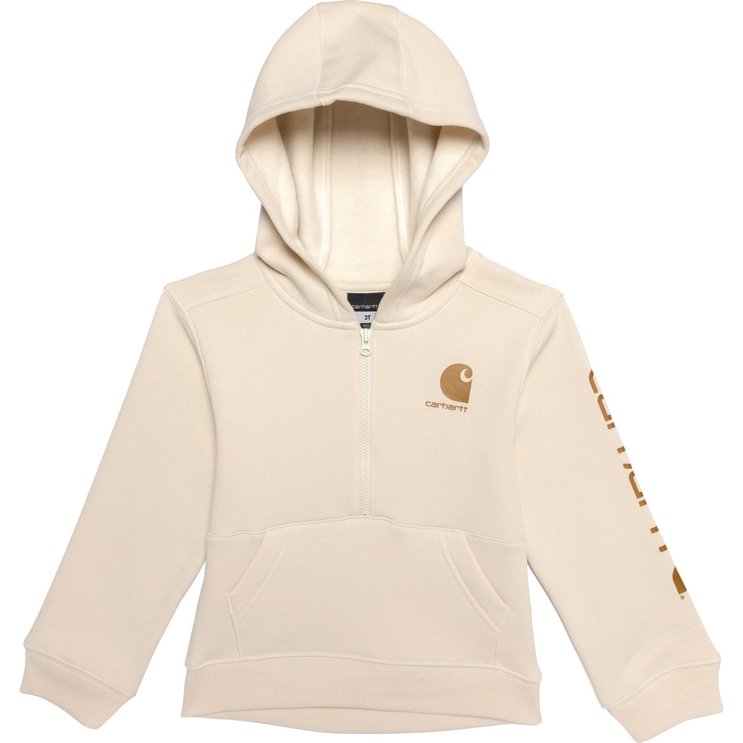 Carhartt Toddler Boys CA6386 Logo Hoodie - Zip Neck