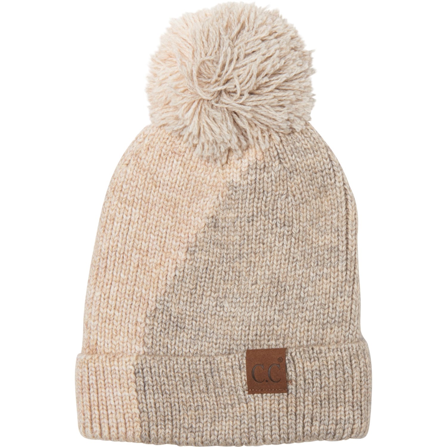 CC Half-and-Half Pom Beanie (For Women) - Save 44%