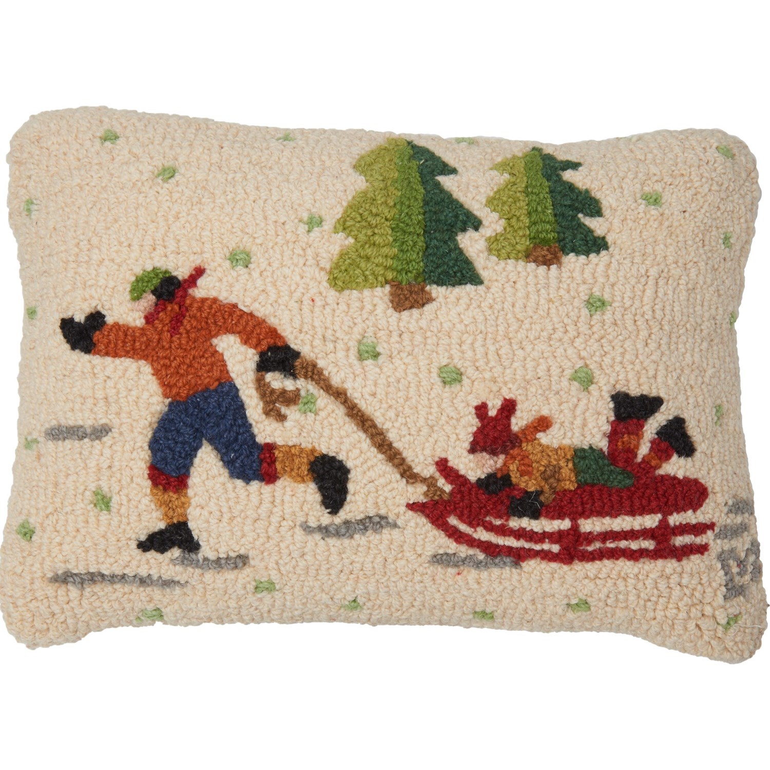 Chandler 4 Corners Faster Dad Hand-Hooked Throw Pillow - Wool, 14x20 ...