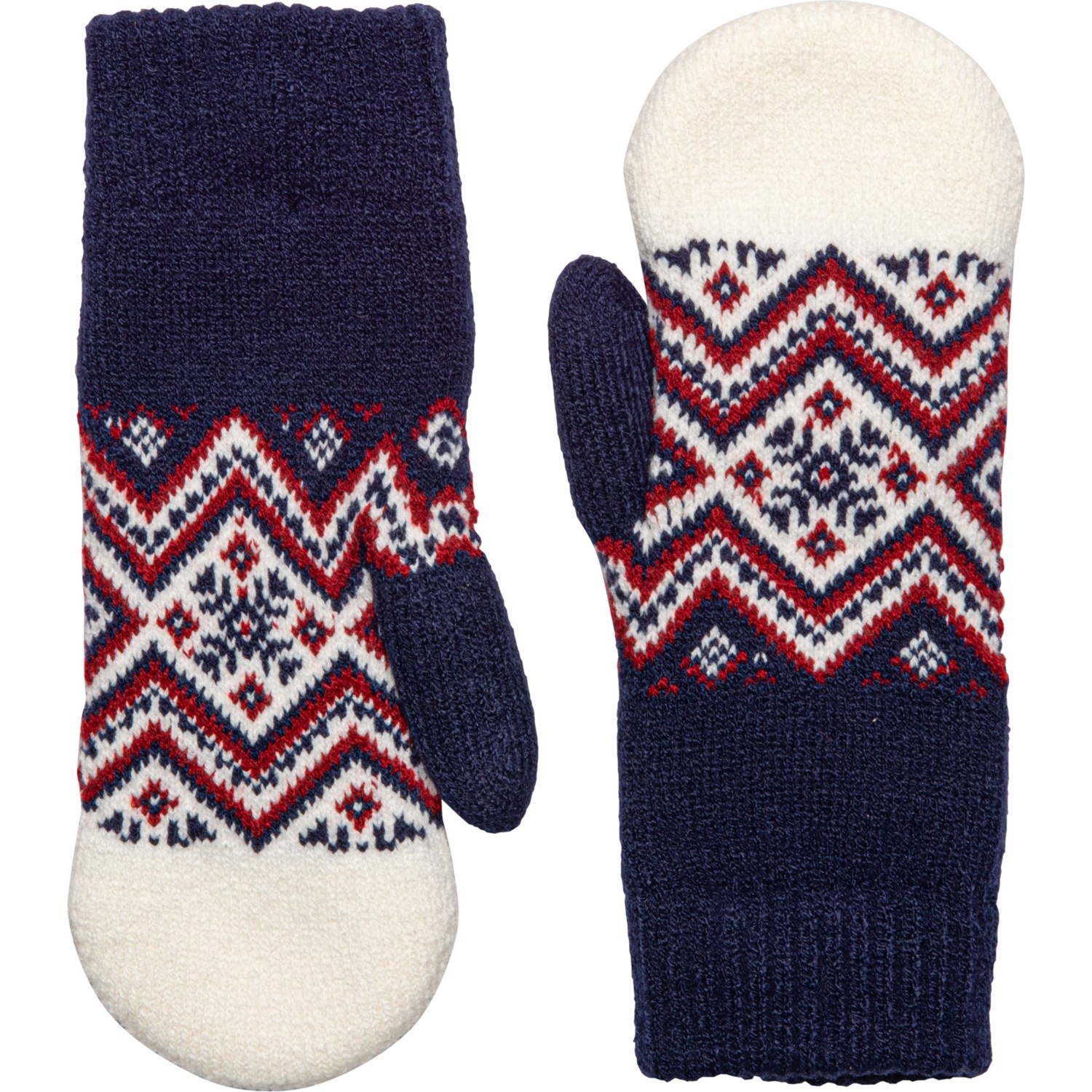 Chaos Snowflake Knit Mittens (For Women) - Save 50%