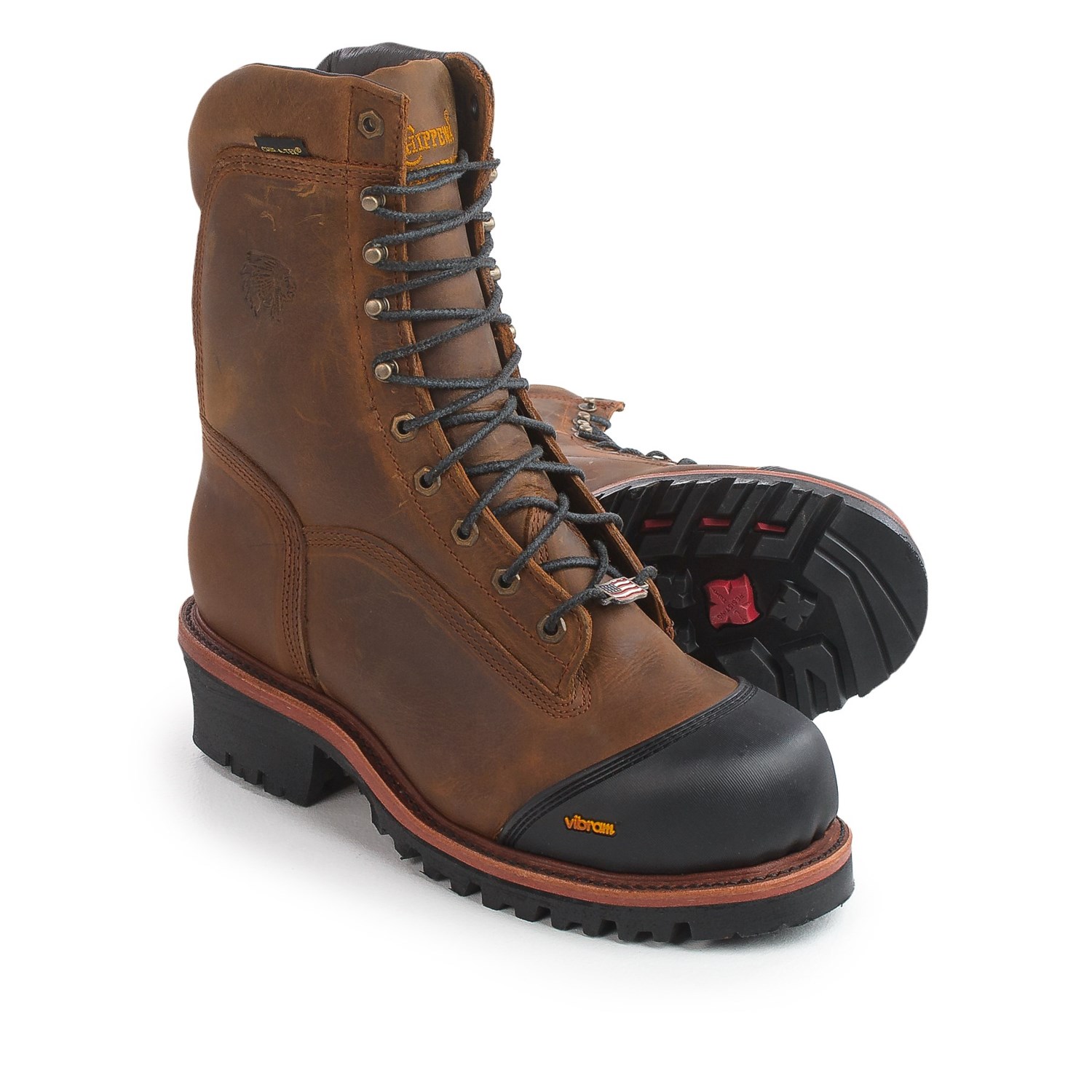 Chippewa Apache Composite Toe Work Boots – Waterproof, 9” (For Men)