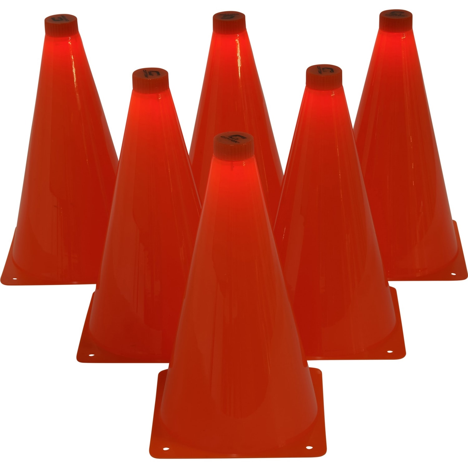 Cipton LED Light Up Cones - 6-Pack, 9” - Save 50%