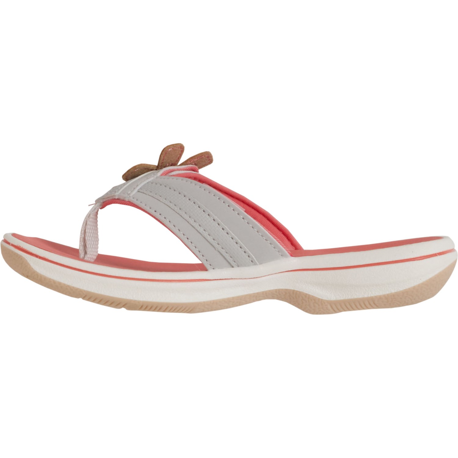 Clarks Girls Brinkley Arla Flip-Flops - Wide Width - Save 62%