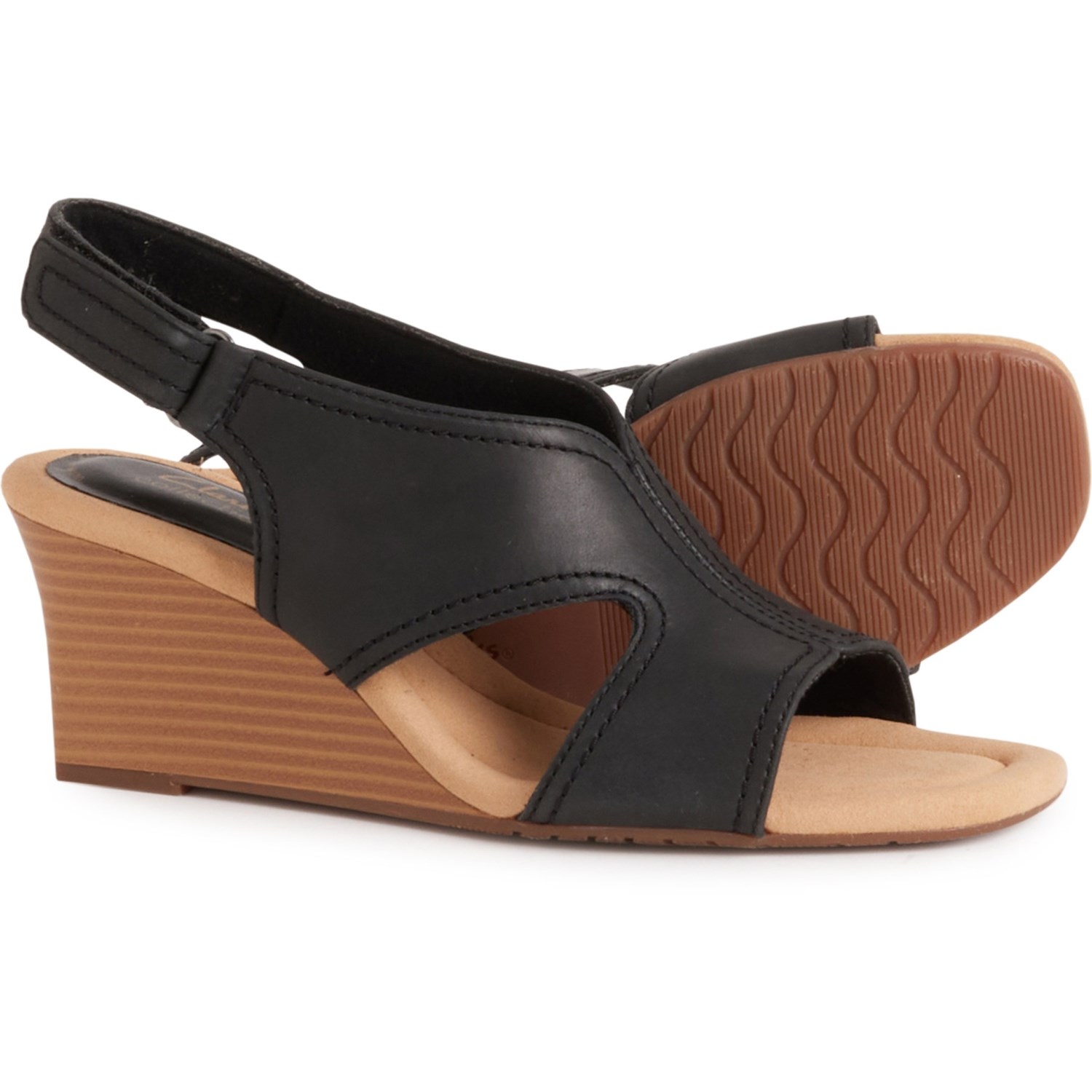 Clarks Kyarra Wedge Sandals (For Women) - Save 50%