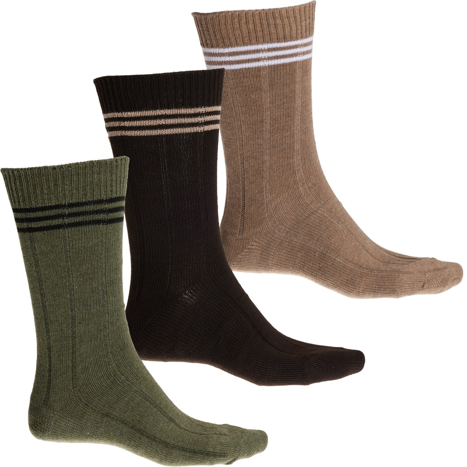 Clarks Ribbed Reinforced Stripe Socks (For Men) - Save 46%