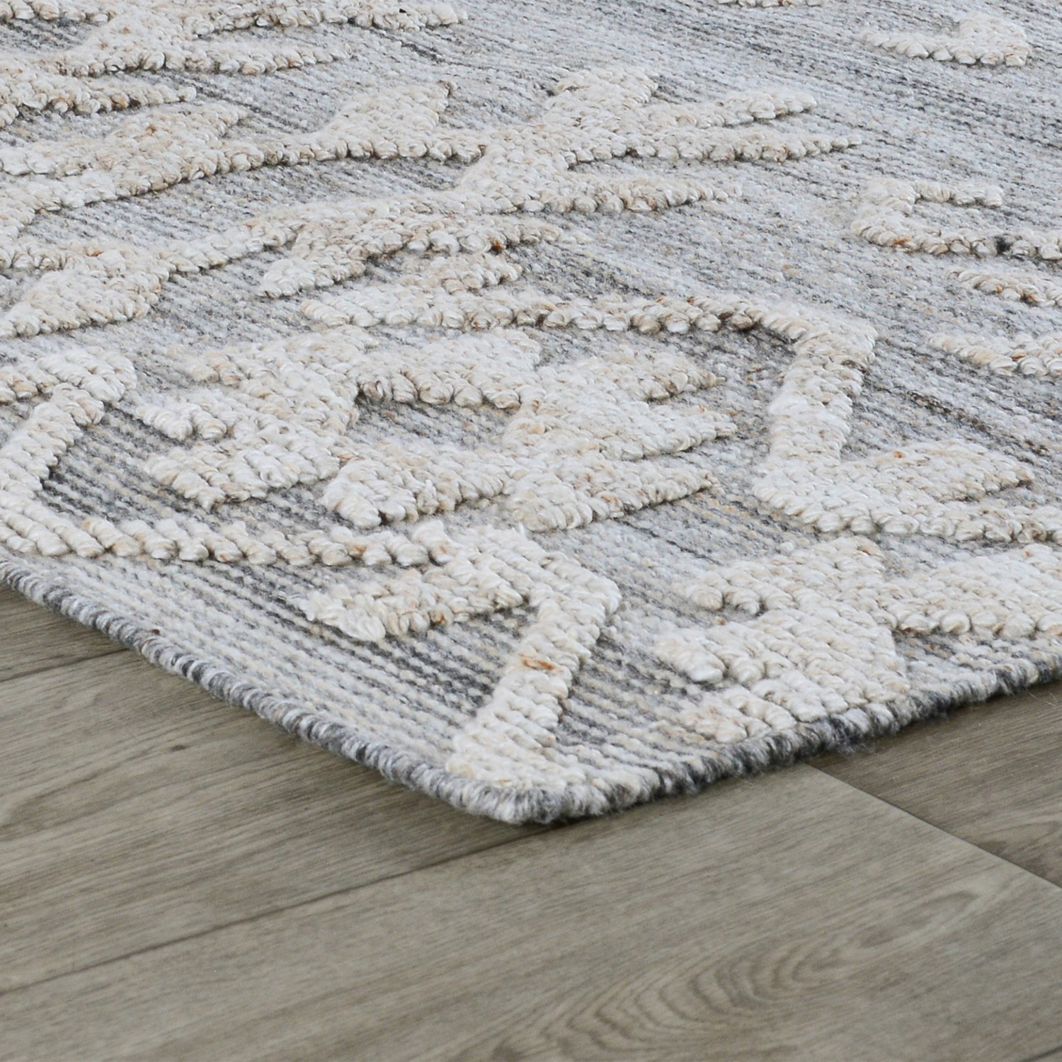 Classic Home Indoor-Outdoor Tundra Style Area Rug - 5x8’, Grey - Save 50%