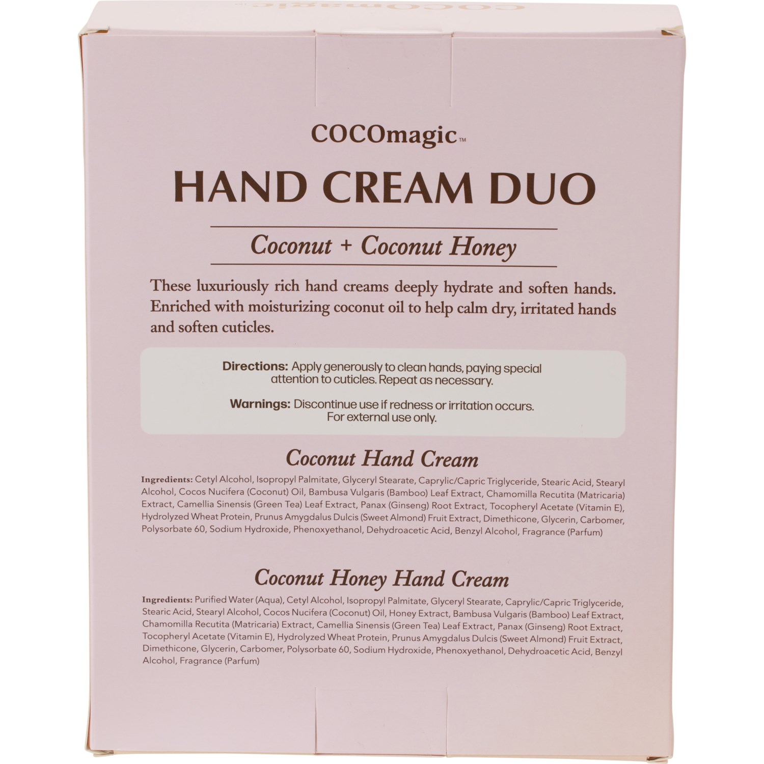 Coco Magic Coconut and Coconut Honey Hand Cream Duo - 3 oz. each - Save 25%