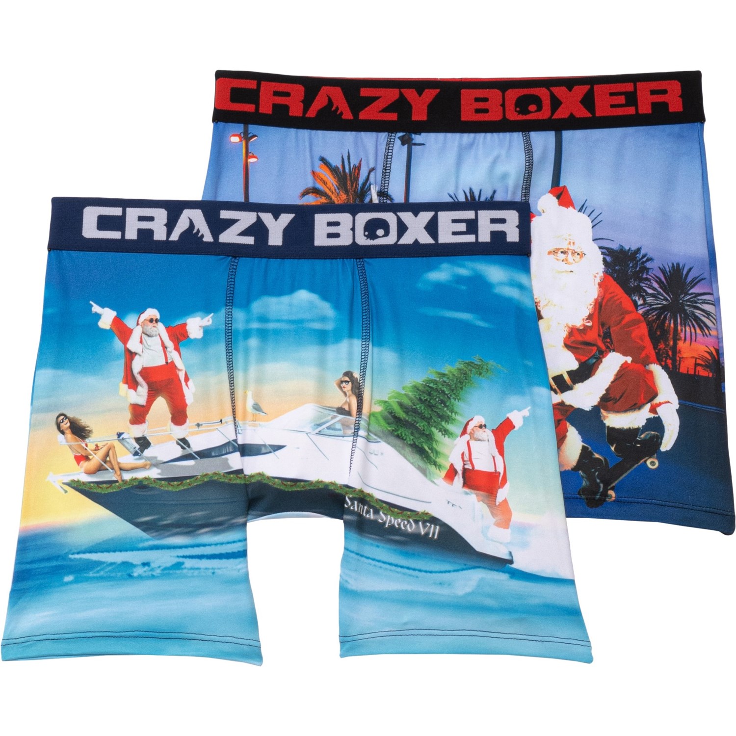 CRAZYBOXER Santa Boarding Boxer Briefs (For Men) - Save 59%