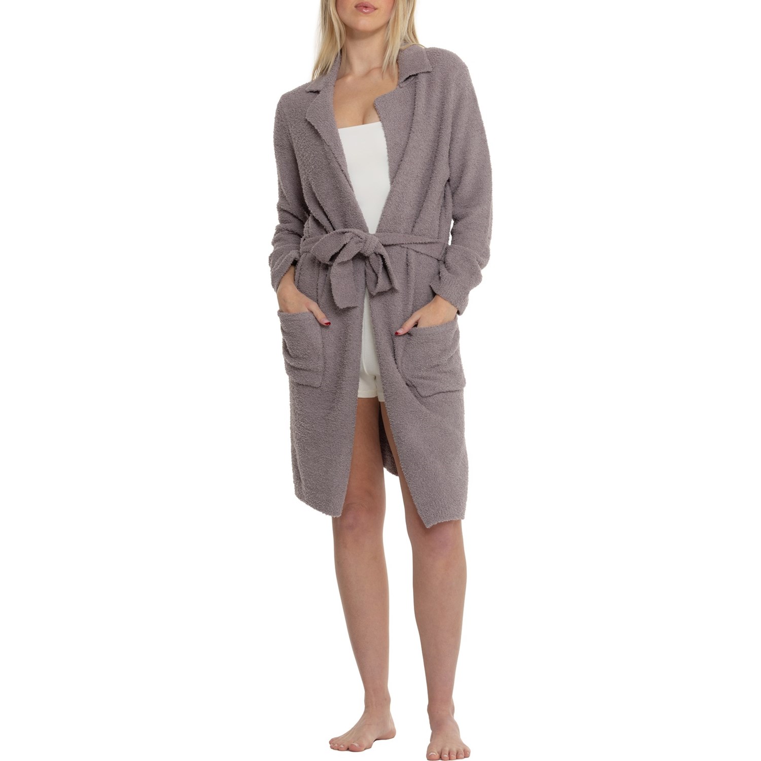Cupcakes & Cashmere Cozy Collared Robe - Long Sleeve - Save 63%