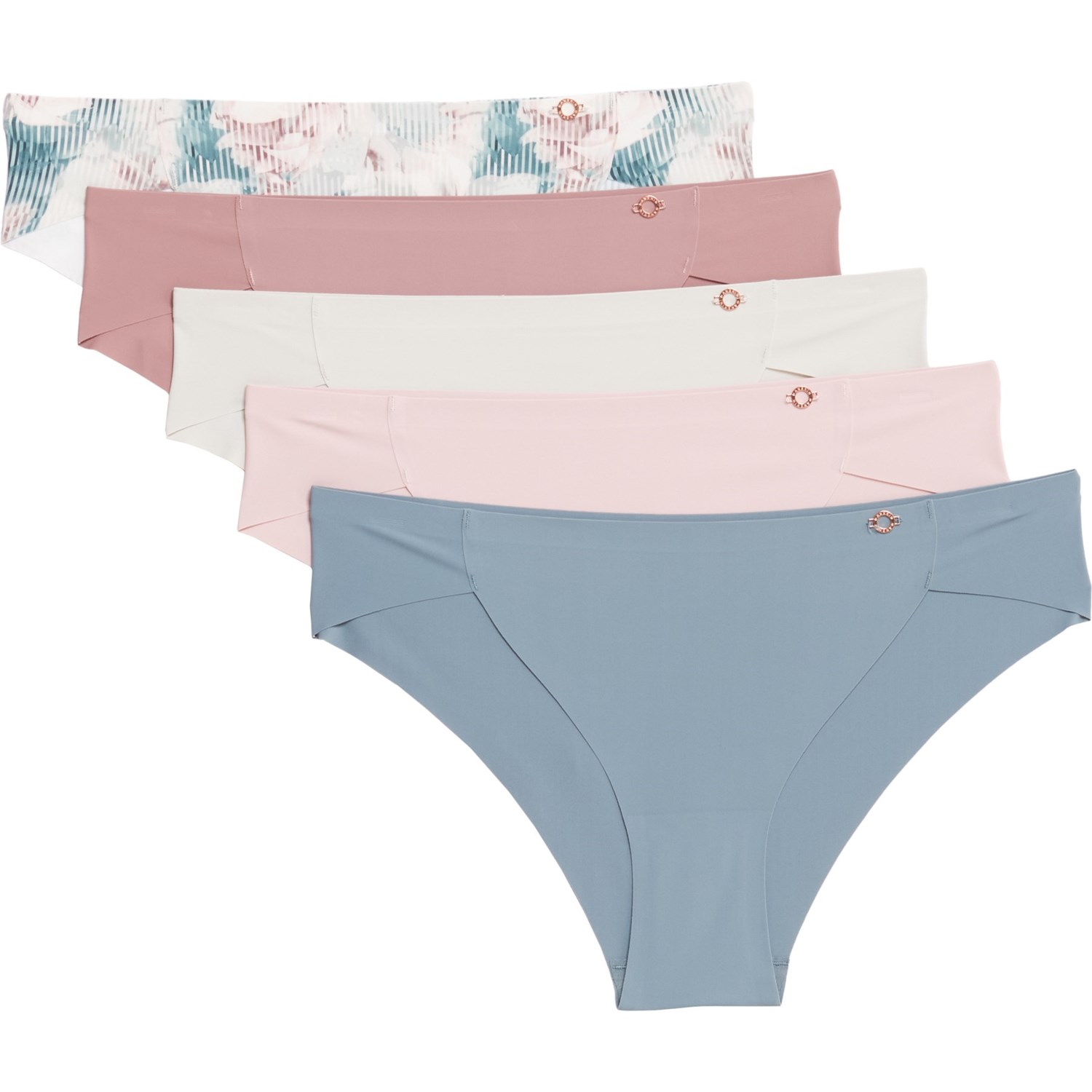 Danskin Bonded Microfiber Panties - 5-Pack, Tanga - Save 57%