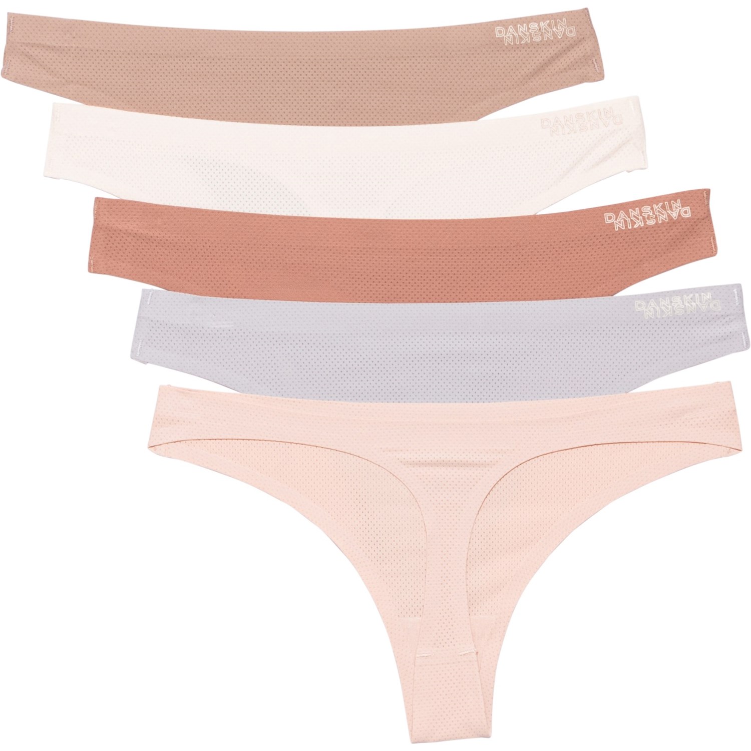 Danskin Bonded Microfiber Panties - 5-Pack, Thong - Save 71%