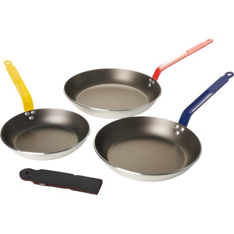 De Buyer Made in France Choc Nonstick Frying Pan Set - 3-Piece - Save 53%