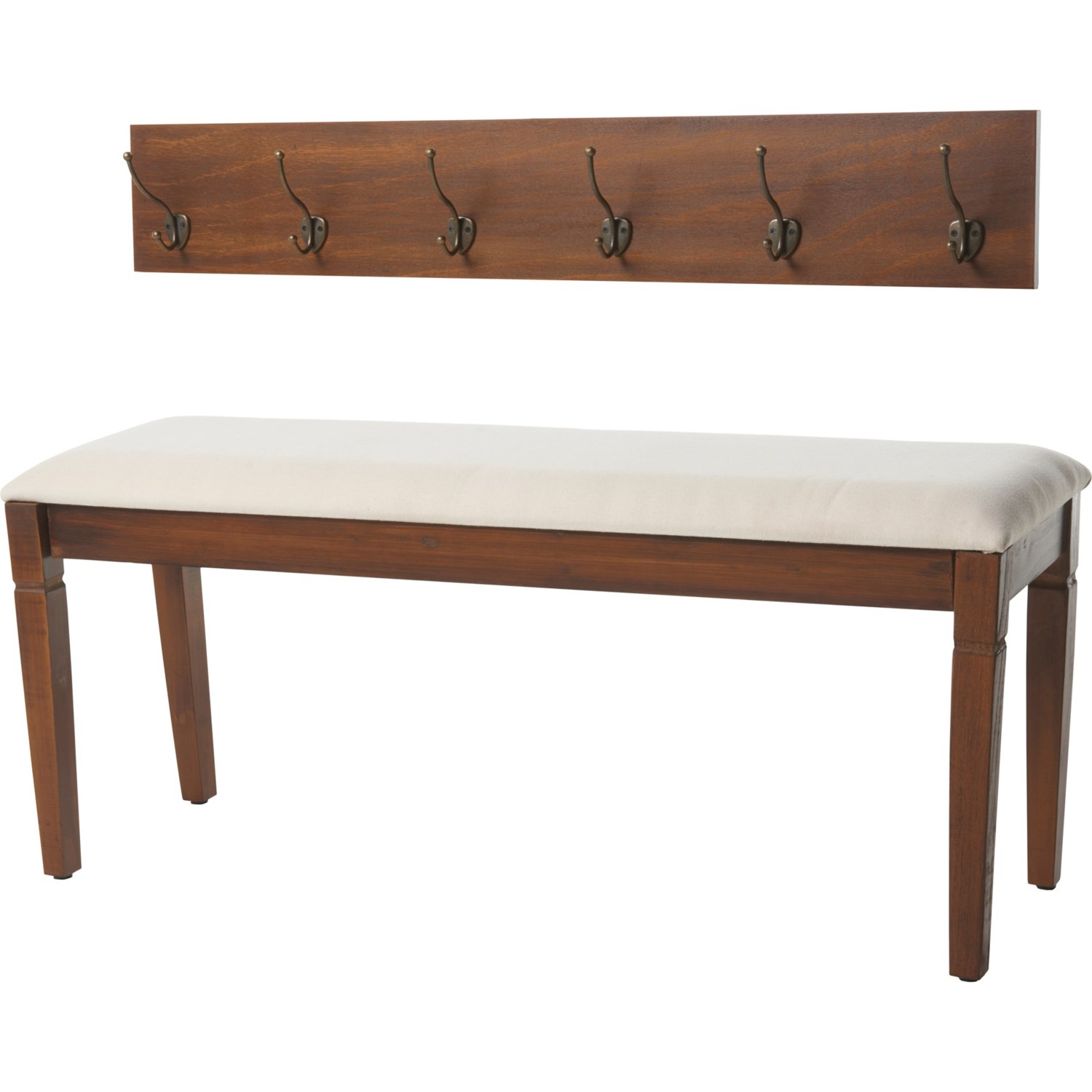 Decor Therapy Wood Bench with Coat Rack - Save 23%