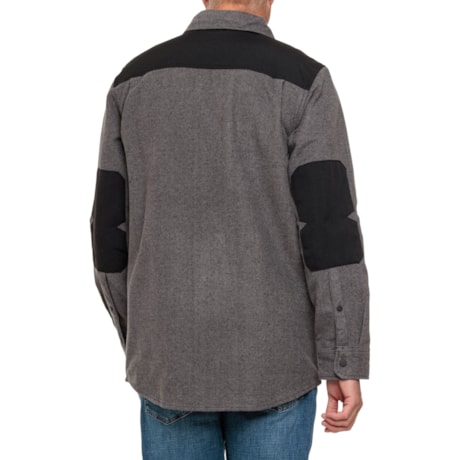 Dickies Heavyweight Brawny Snap-Front Flannel Shirt Jacket - Save 78%