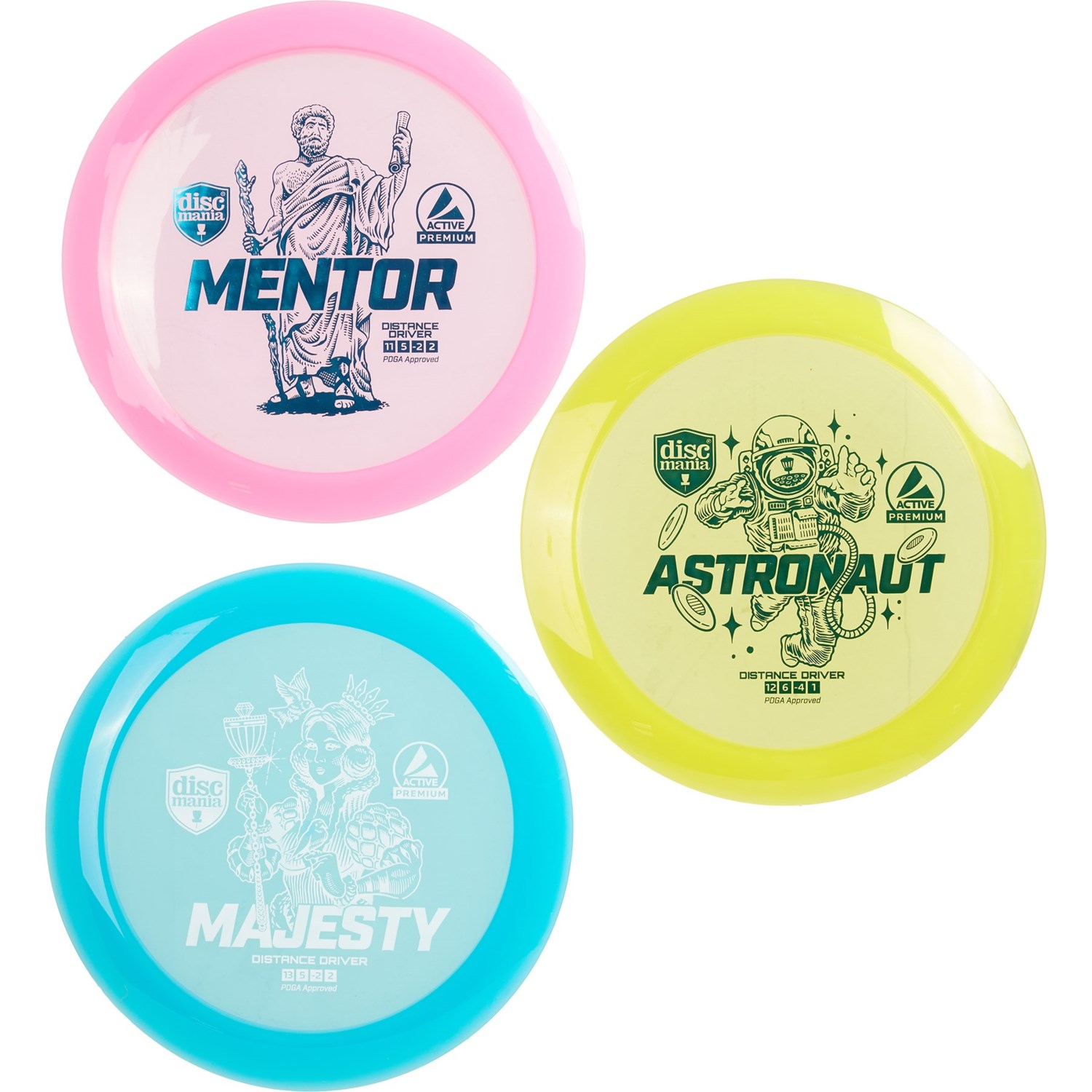 Discmania Active Mega Distance Disc Golf Driver Box Set - 3-Piece ...