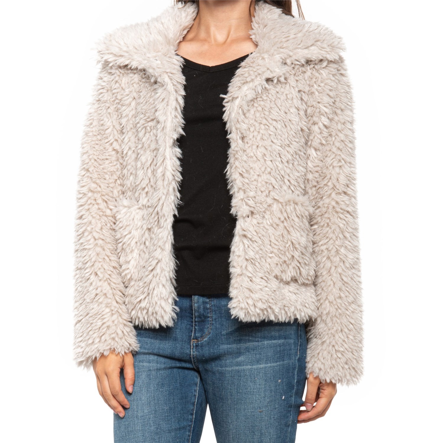 dylan Fluffy Sherpa Teddy Jacket (For Women) - Save 75%